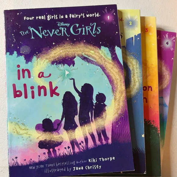 Disney | Toys | Disney The Never Girls Book Set 4 | Poshmark